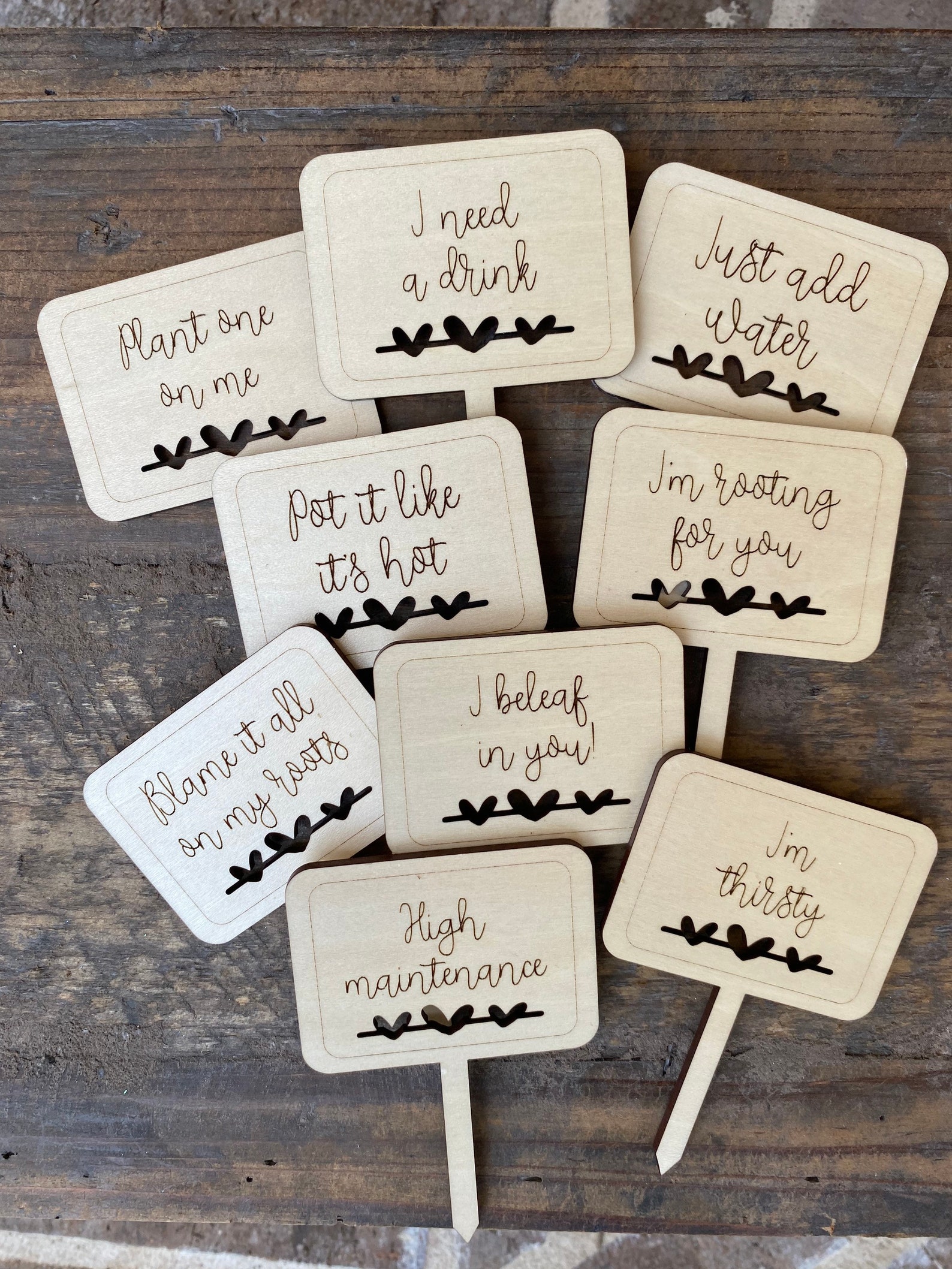 Funny Plant Stakes SVG Plant Stakes SVG Funny Plant Marker | Etsy