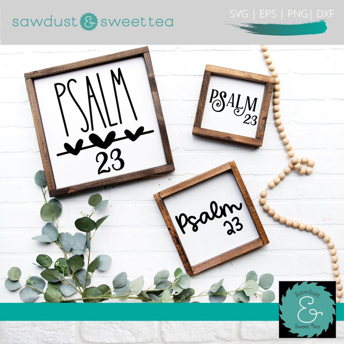 Psalm 23 SVG Bible Verse SVG Scripture SVG Christian Sign | Etsy