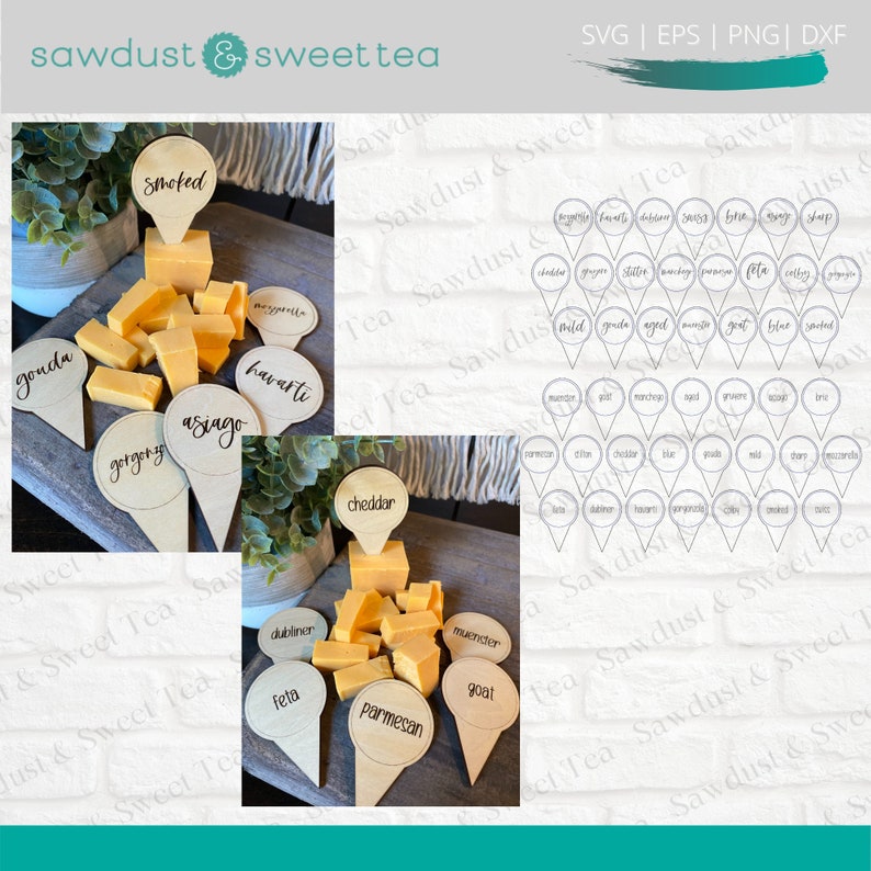 Cheese Board SVG Charcuterie SVG Cheese Tag SVG Charcuterie - Etsy