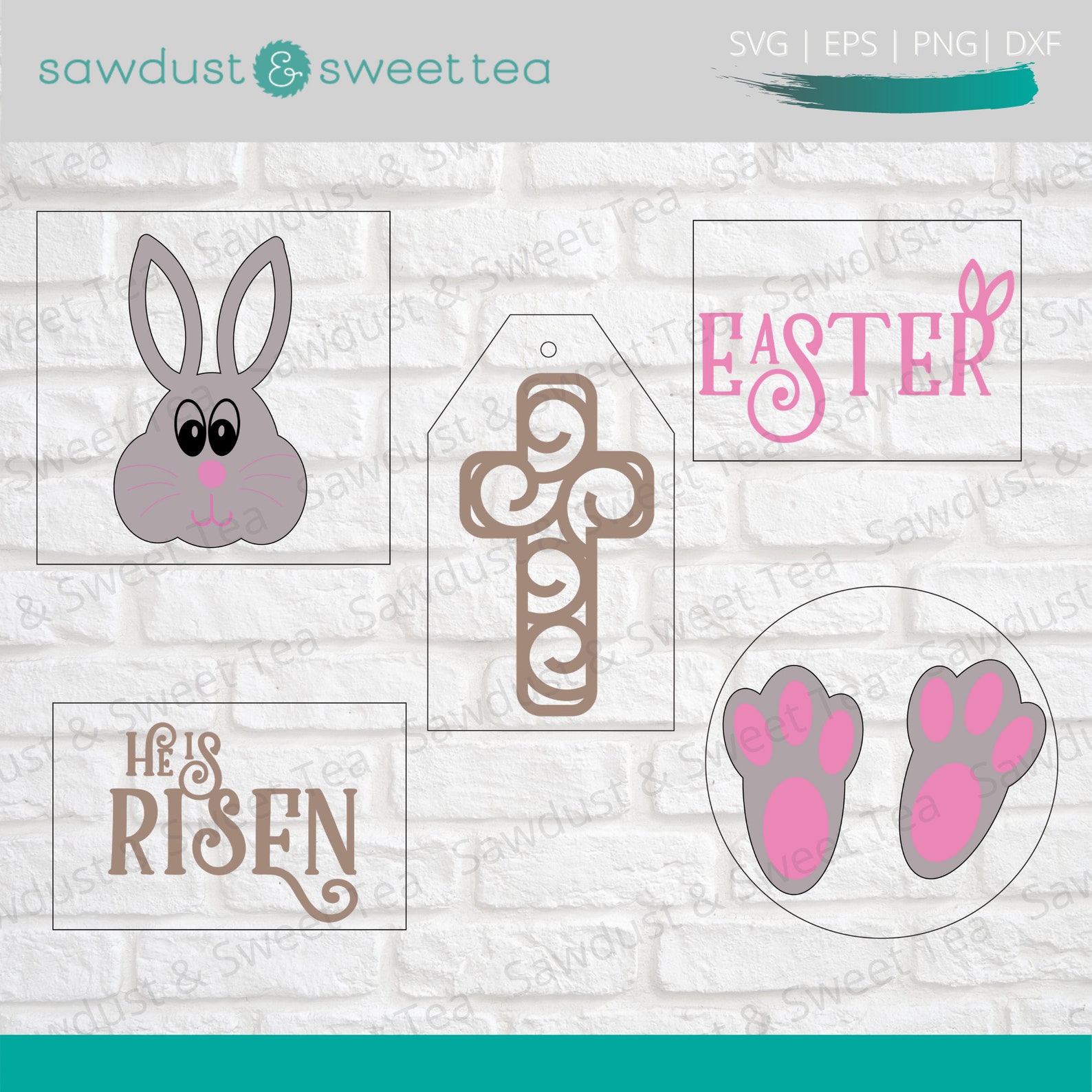 Easter Tiered Tray SVG Tiered Tray Bundle SVG He is Risen | Etsy
