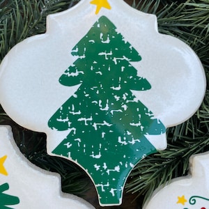 Tile Ornament SVG, Tile Ornament Christmas Tree SVG, Arabesque Tile SVG ...