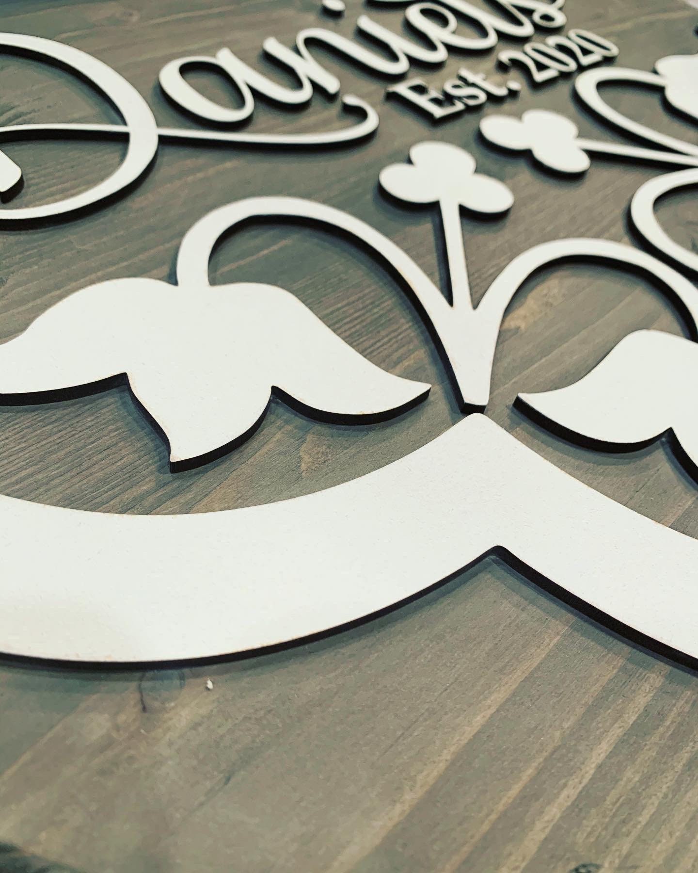 Round Wood Sign SVG Round Family Name Sign SVG Round Family | Etsy