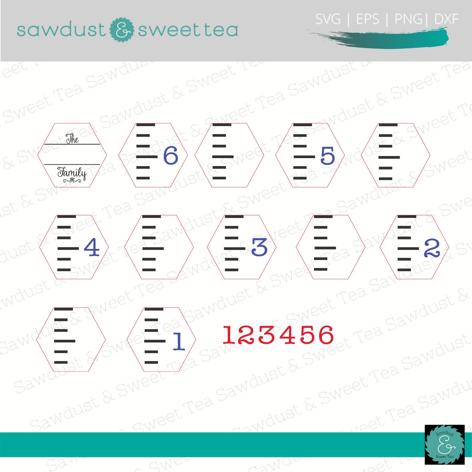 Growth Chart SVG Growth Chart Ruler SVG Hexagon Growth Chart | Etsy