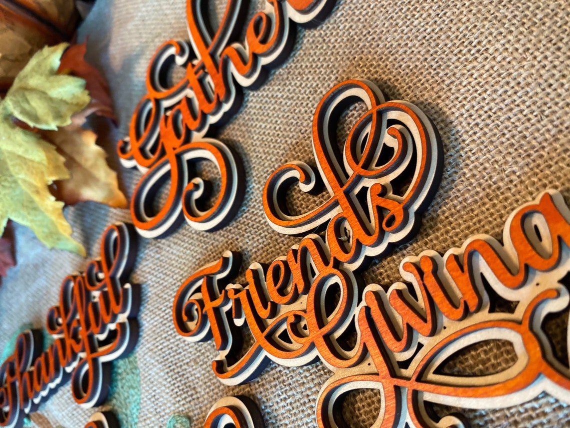 Thanksgiving Table Setting SVG Thanksgiving Place Card SVG | Etsy