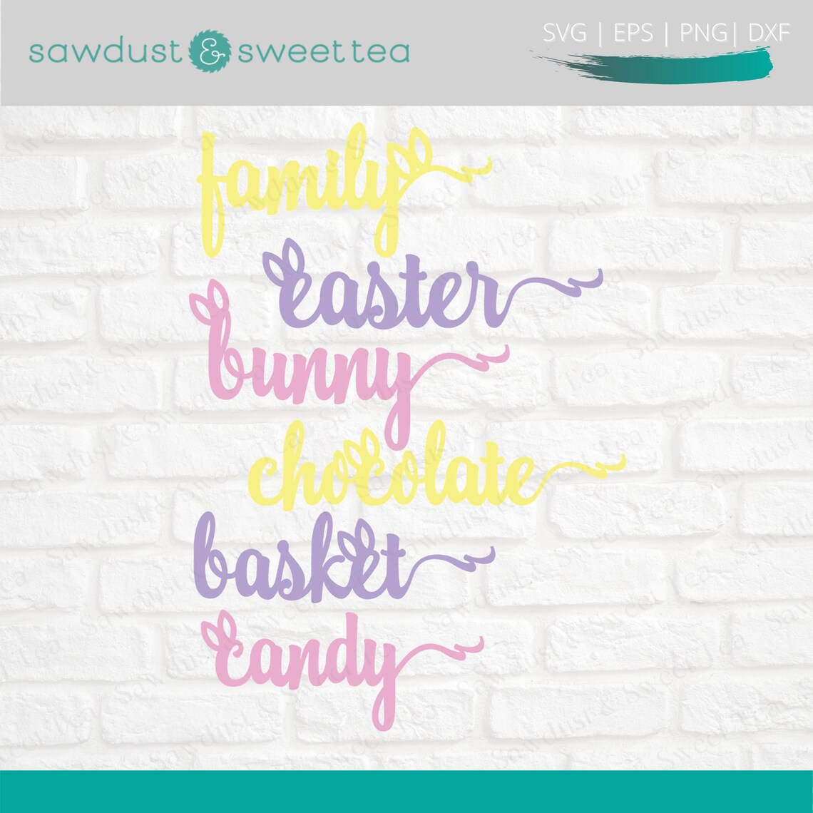 Easter Words SVG Easter Plate Words SVG Easter SVG Bunny - Etsy