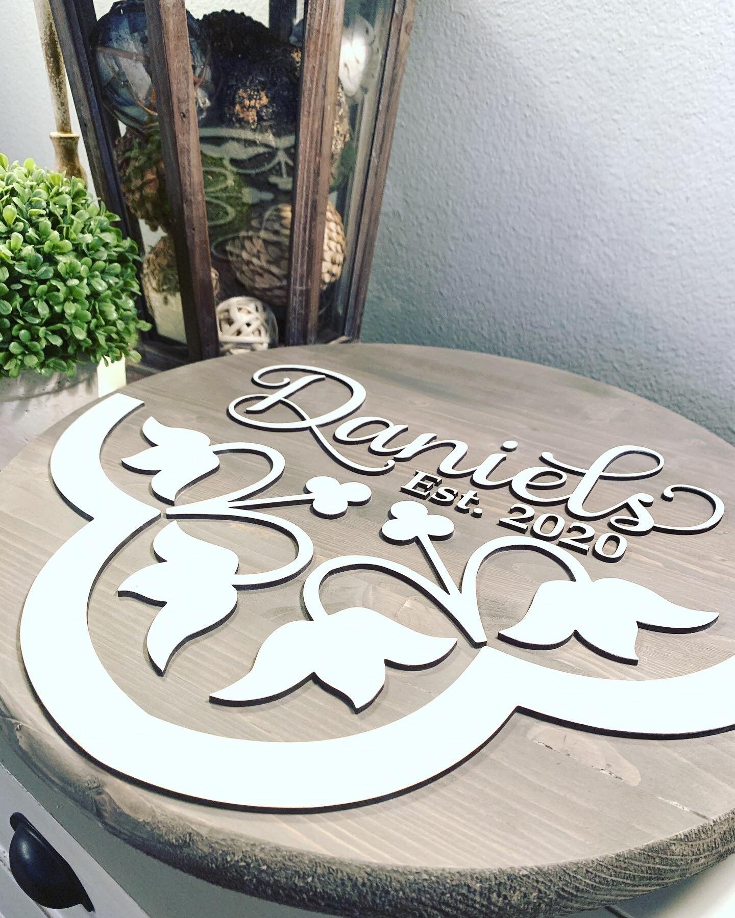 Round Wood Sign SVG Round Family Name Sign SVG Round Family | Etsy