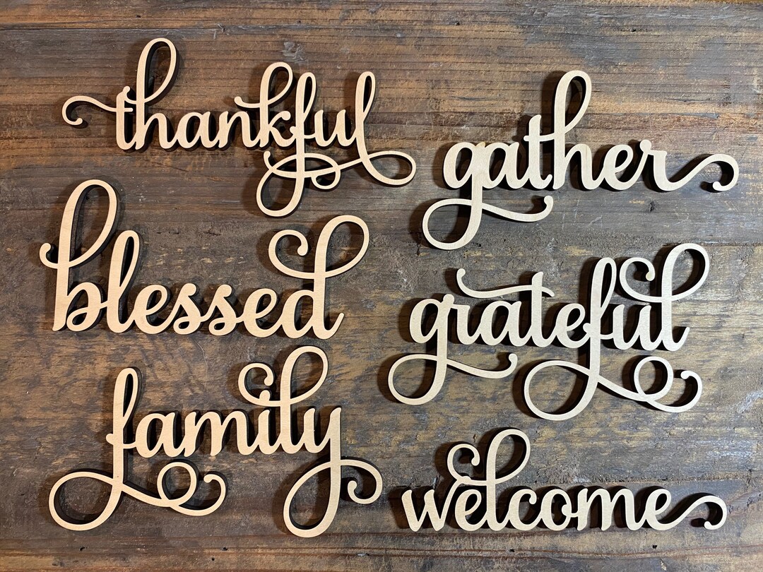 Plate Words SVG, Table Setting Words SVG, Thanksgiving Plate SVG ...