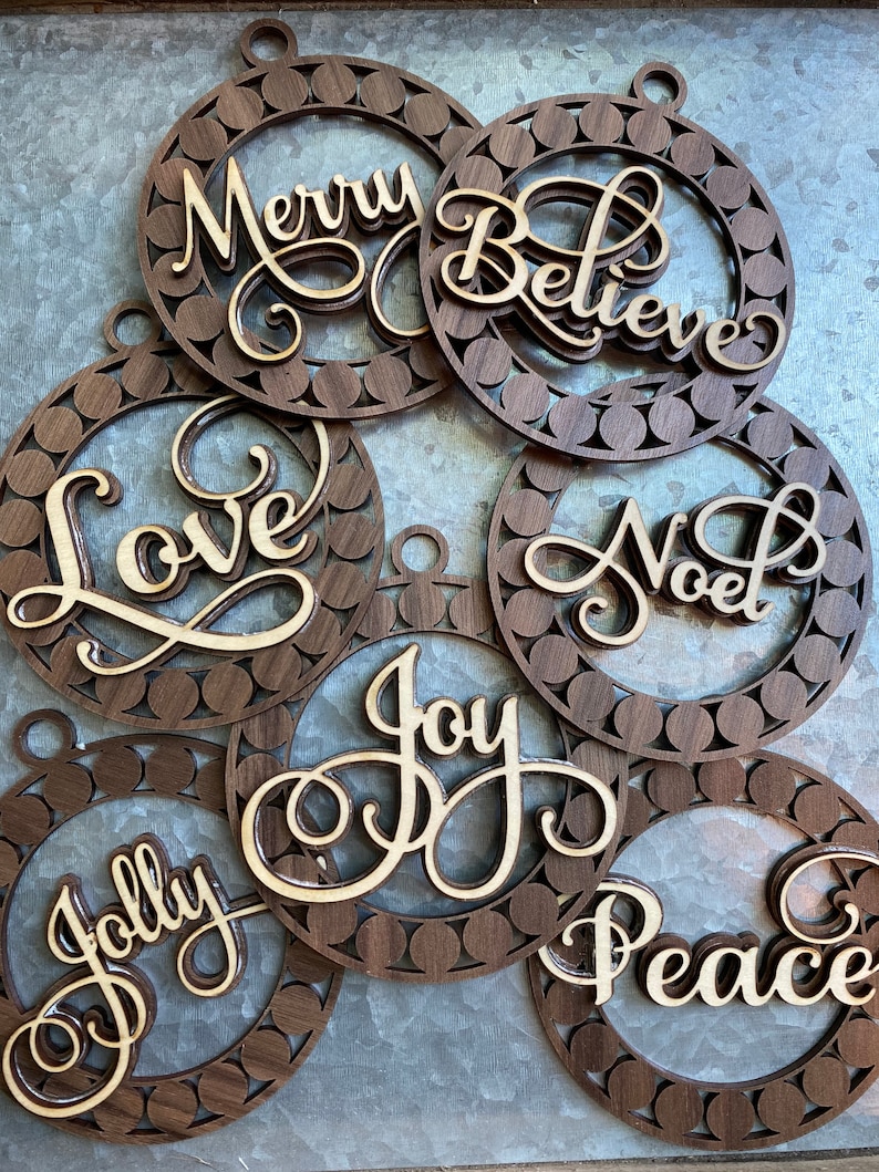 Glowforge Ornament SVG Glowforge Ornament Cut File Laser | Etsy