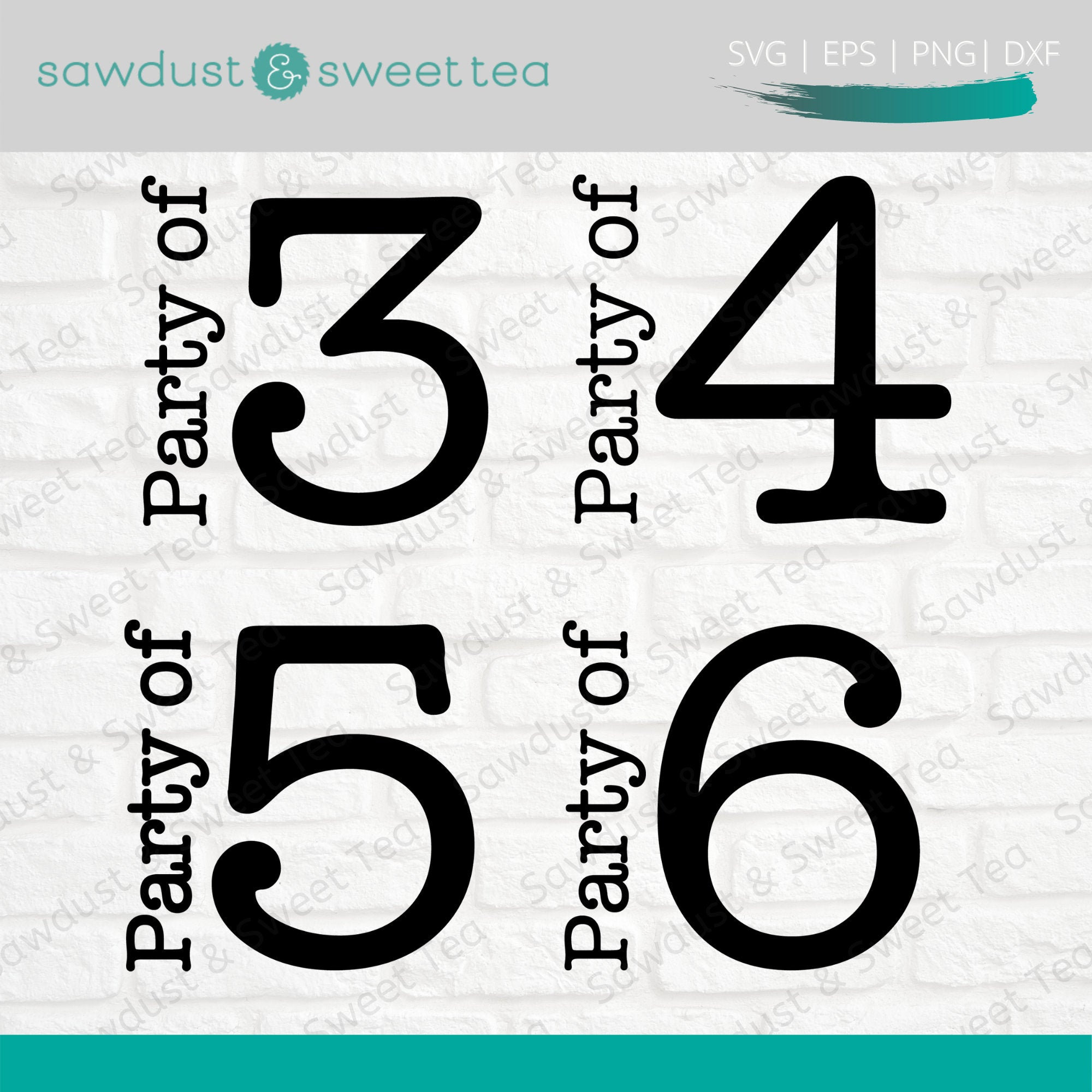 Party of SVG, Party of 3 SVG, Party of 4 SVG, Part of 5 Svg, Party of 6 ...