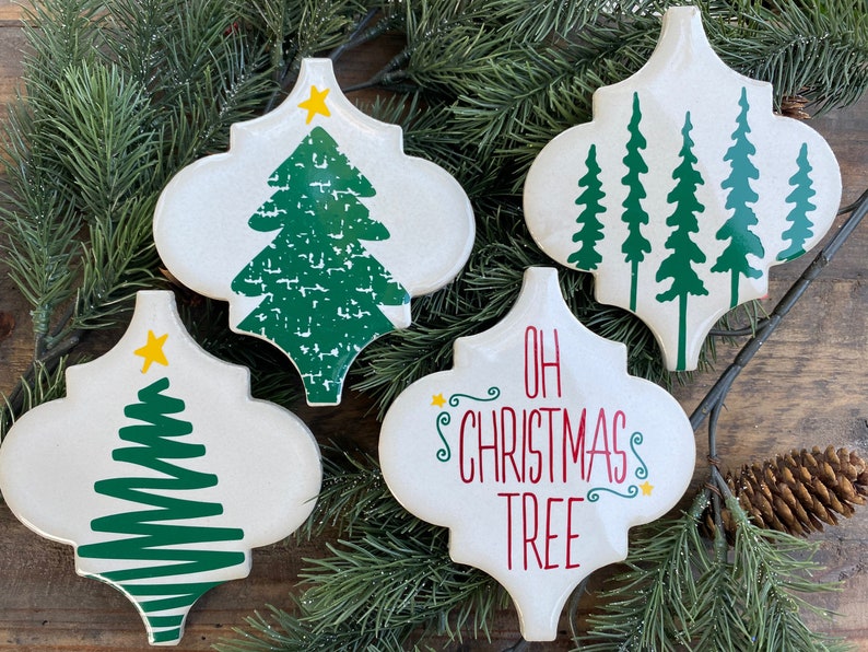 Tile Ornament SVG Tile Ornament Christmas Tree SVG Arabesque | Etsy
