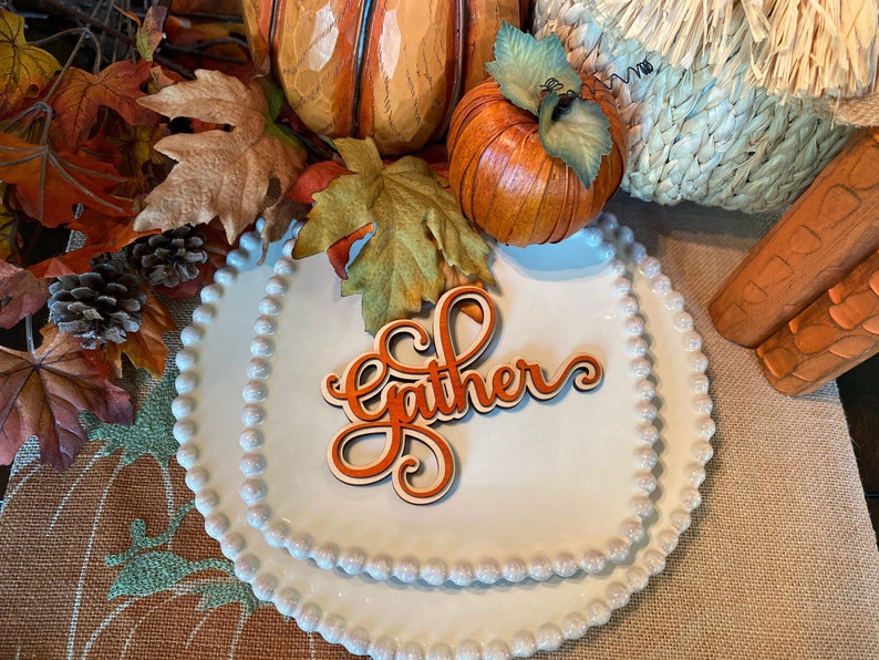 Thanksgiving Table Setting SVG Thanksgiving Place Card SVG | Etsy