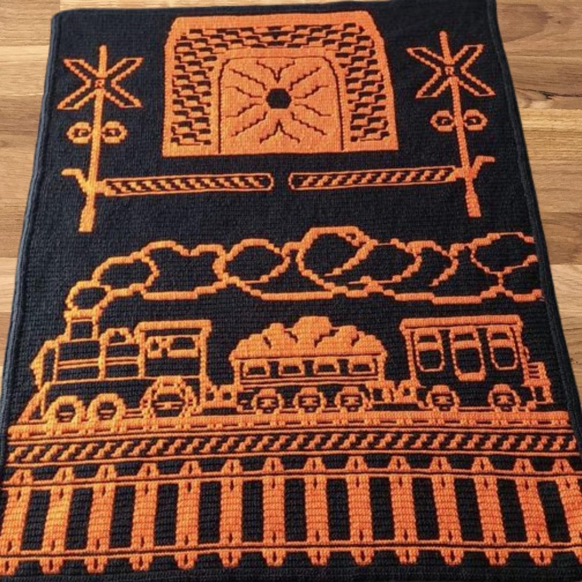 Doc's Railroad and Train Blanket - Mosaic Crochet Pattern - Etsy