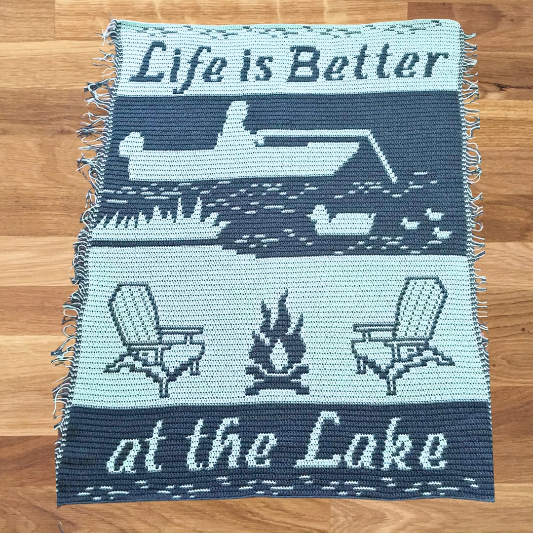 Kathy's Lake Life Mosaic Crochet Pattern - Overlay, Campfire ...
