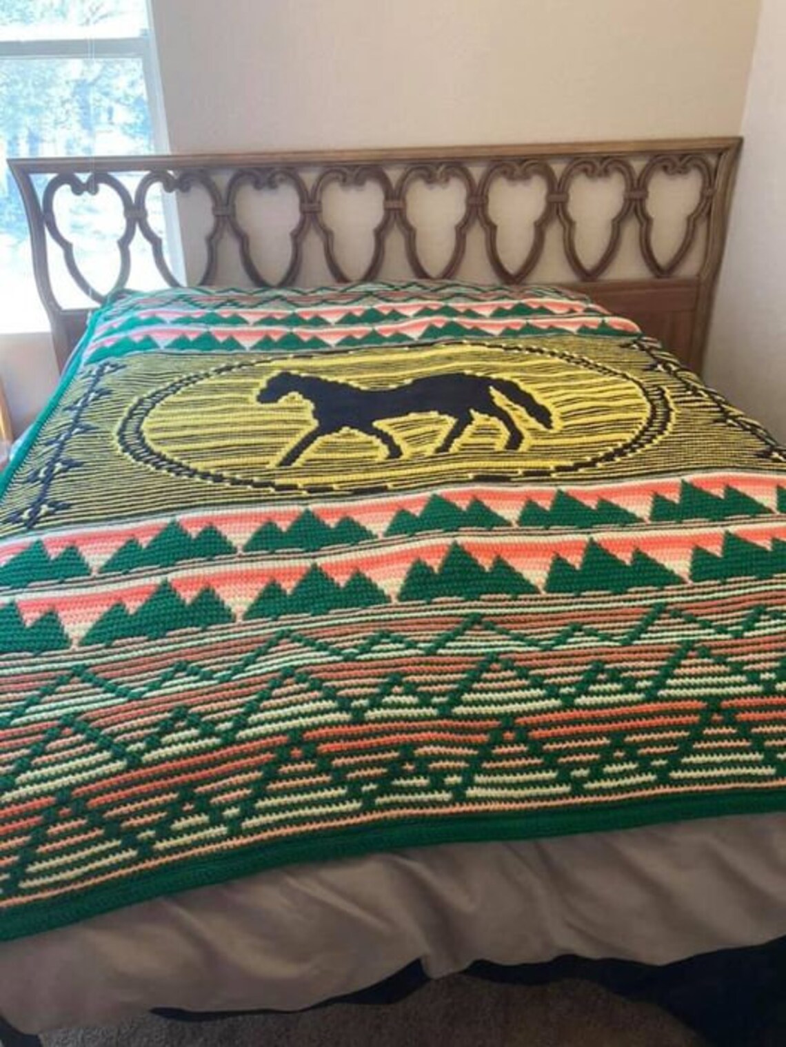 Ashley's Free Spirit Afghan - Mosaic Crochet Pattern - Etsy