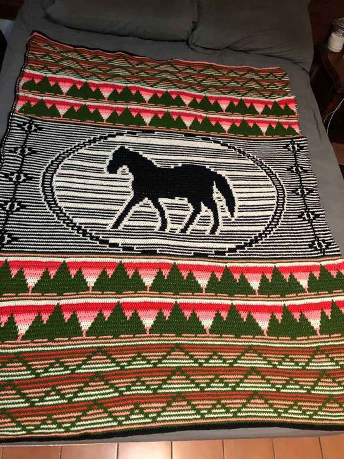 Ashley's Free Spirit Afghan - Mosaic Crochet Pattern - Etsy
