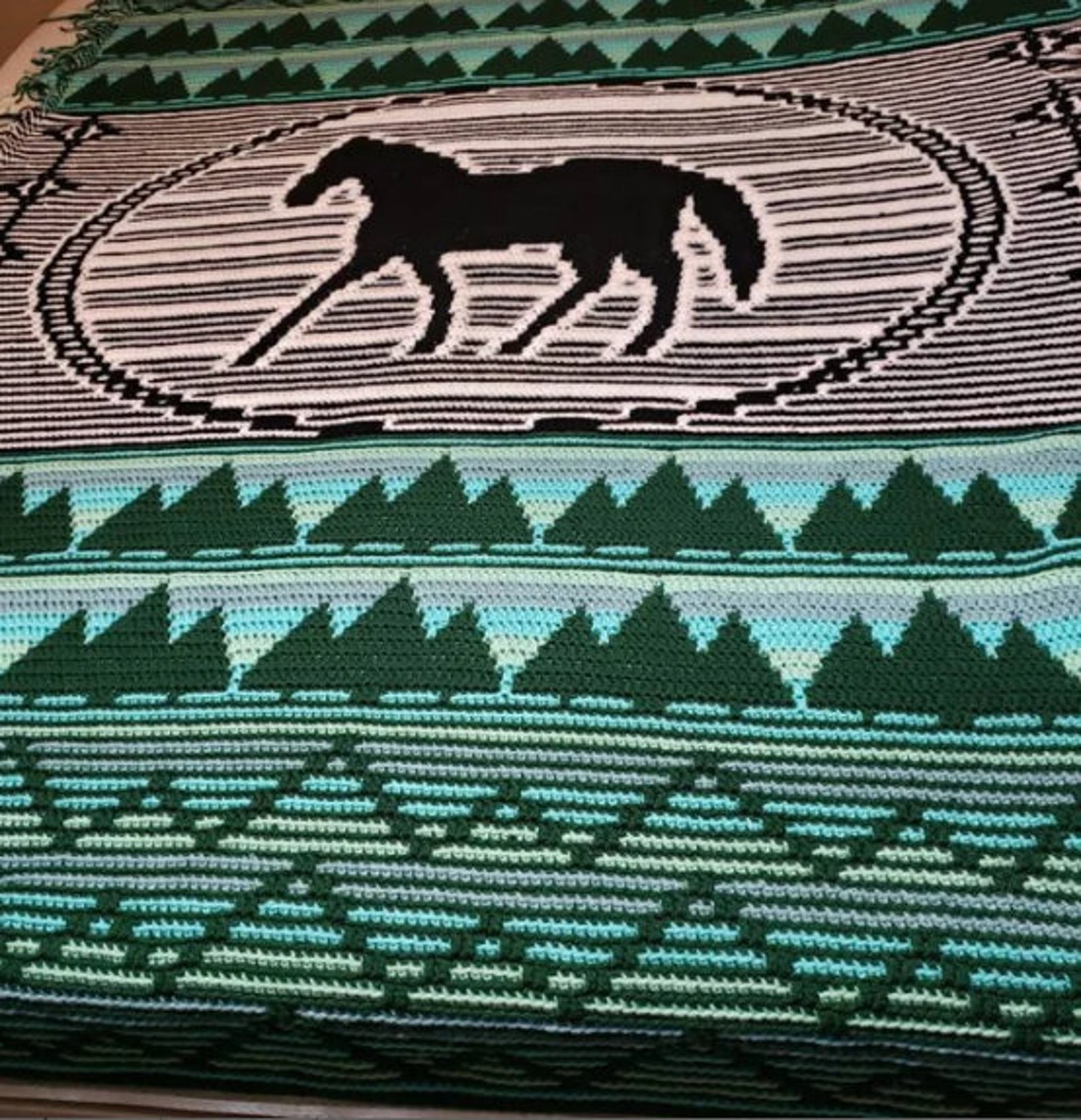 Ashley's Free Spirit Afghan - Mosaic Crochet Pattern - Etsy