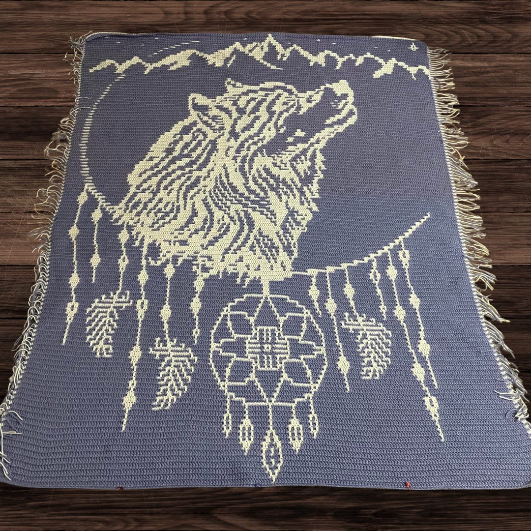 Duane's Spirit of the Wild Mosaic Crochet Pattern - Overlay, Wolf ...