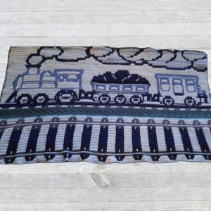 Doc's Railroad and Train Blanket - Mosaic Crochet Pattern - Etsy