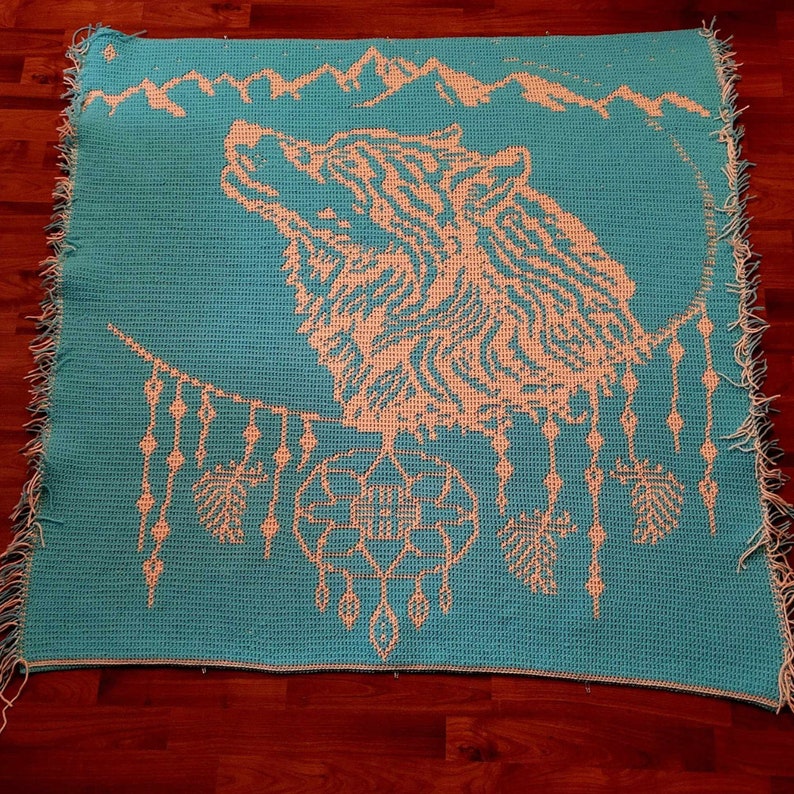 Duane's Spirit of the Wild Mosaic Crochet Pattern - Overlay, Wolf ...