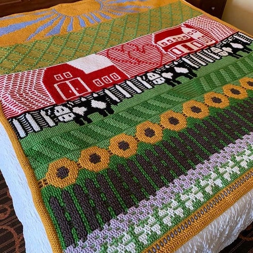 Ashley's Free Spirit Afghan Mosaic Crochet Pattern - Etsy