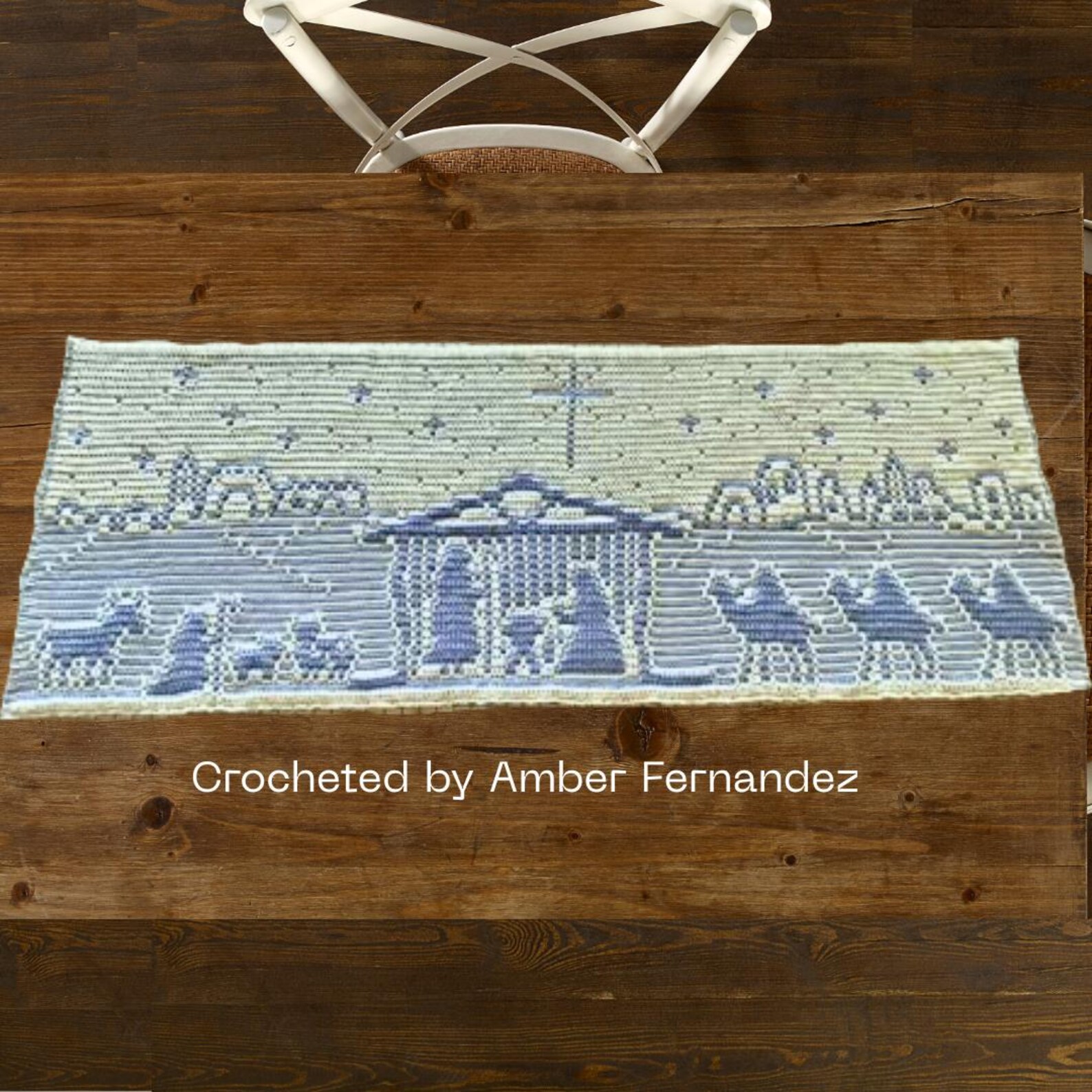 Nativity Scene Table Runner - Mosaic Crochet Pattern - Christmas ...