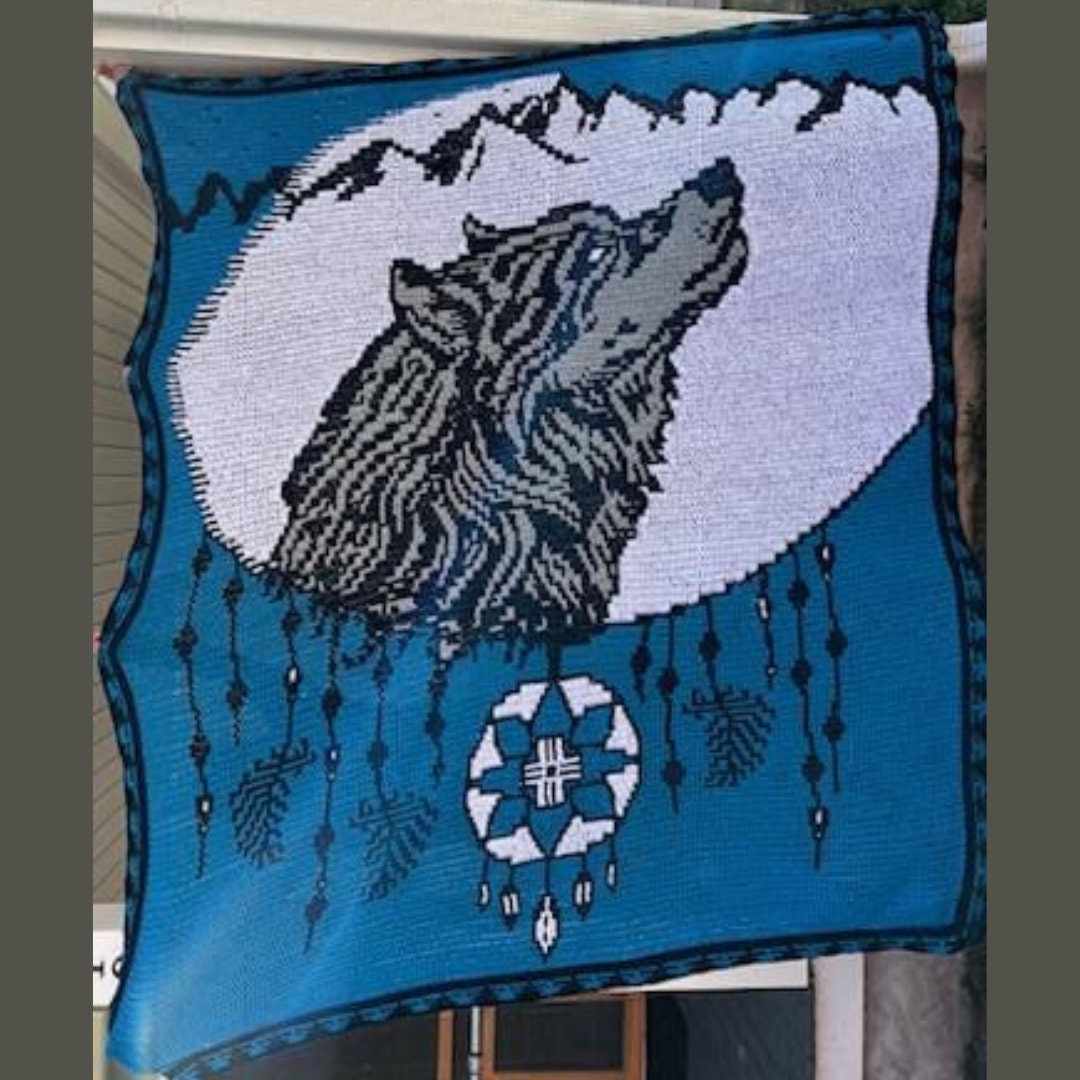 Duane's Spirit of the Wild Mosaic Crochet Pattern - Overlay, Wolf ...