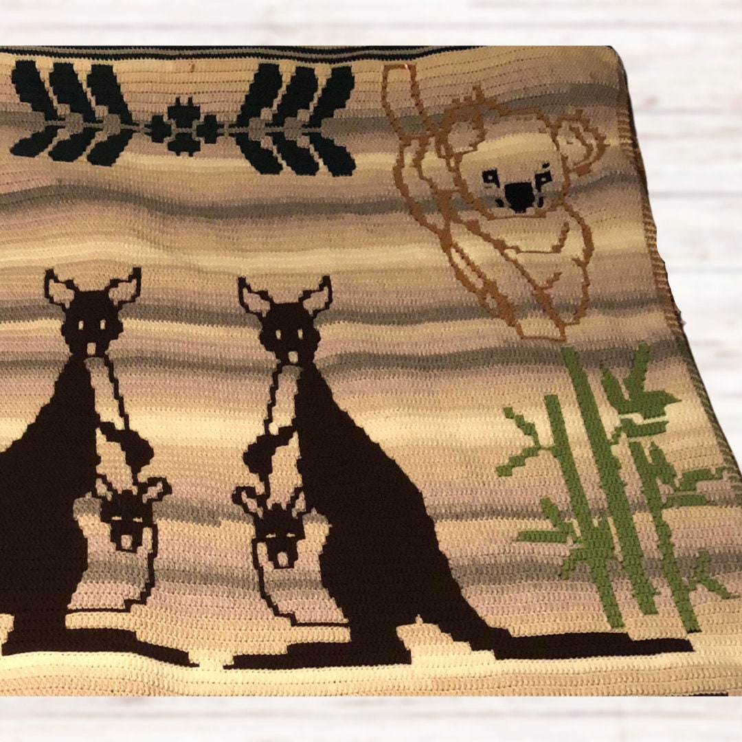 Christine's Australian Outback Blanket - Mosaic Crochet Pattern - Etsy