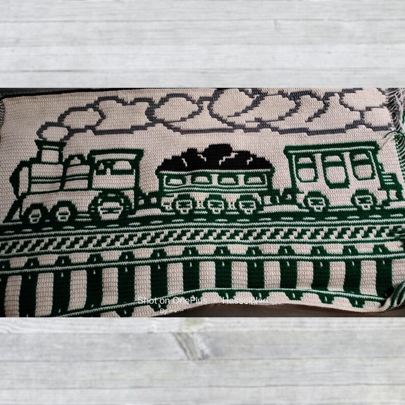Doc's Railroad and Train Blanket Mosaic Crochet Pattern - Etsy