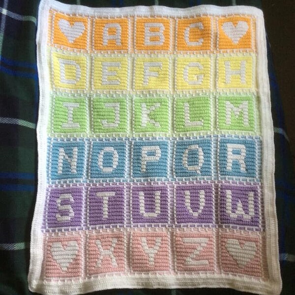 Crochet Abc Blanket - Etsy