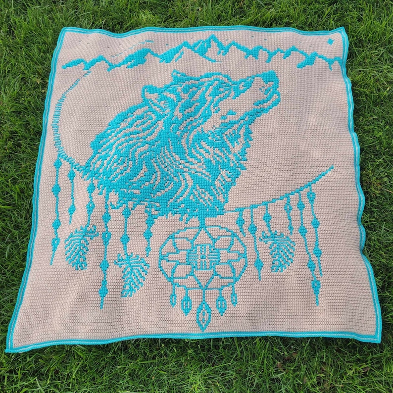 Duane's Spirit of the Wild Mosaic Crochet Pattern - Overlay, Wolf ...