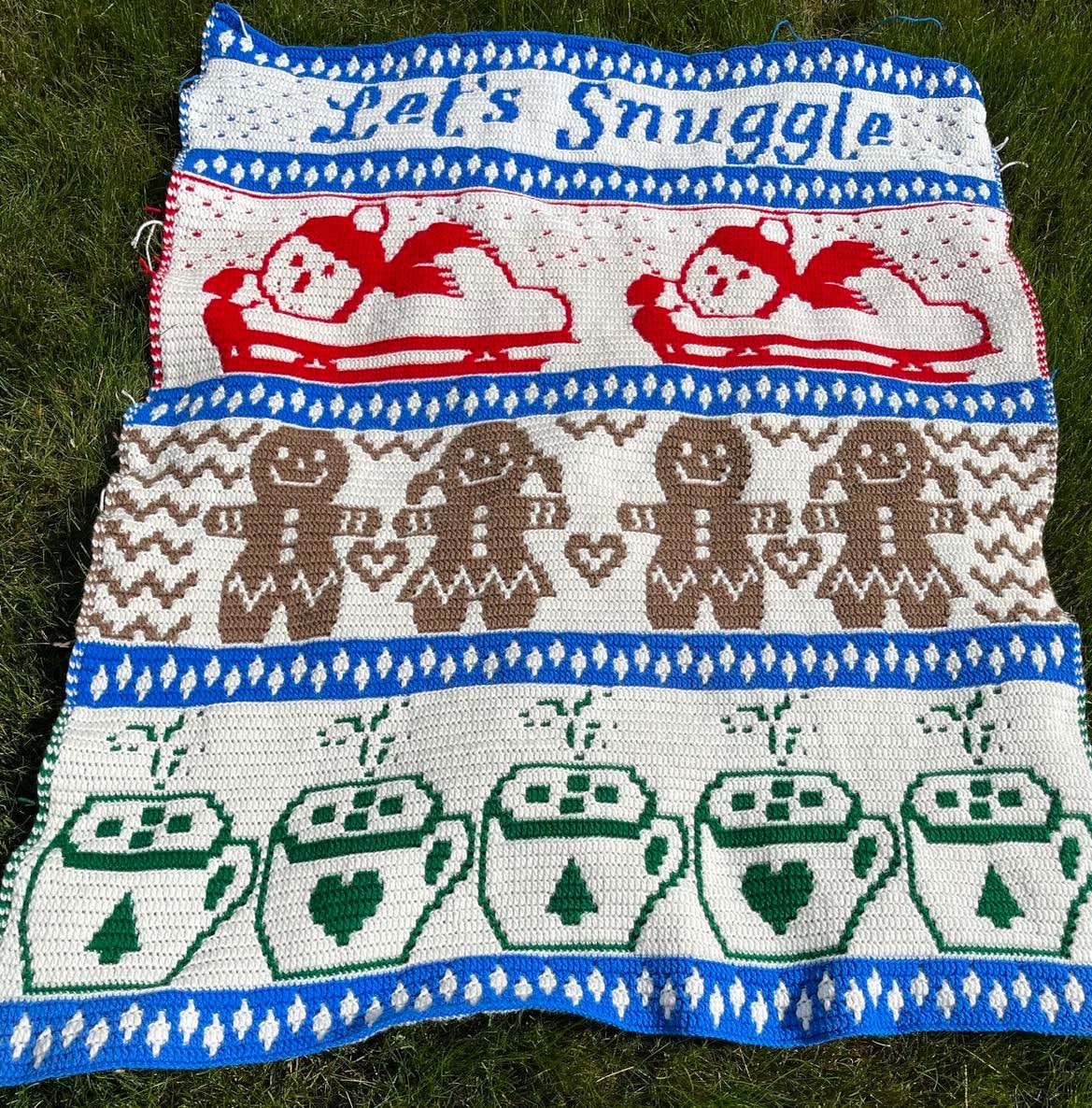Elaine's Warm Memories Afghan Blanket Overlay Mosaic Crochet Pattern - Etsy