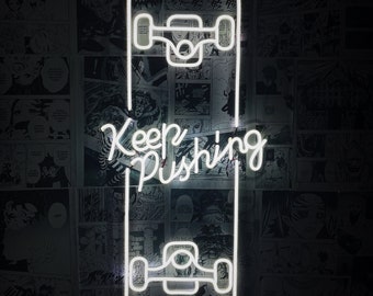 Keep Pushing Sign - Etsy
