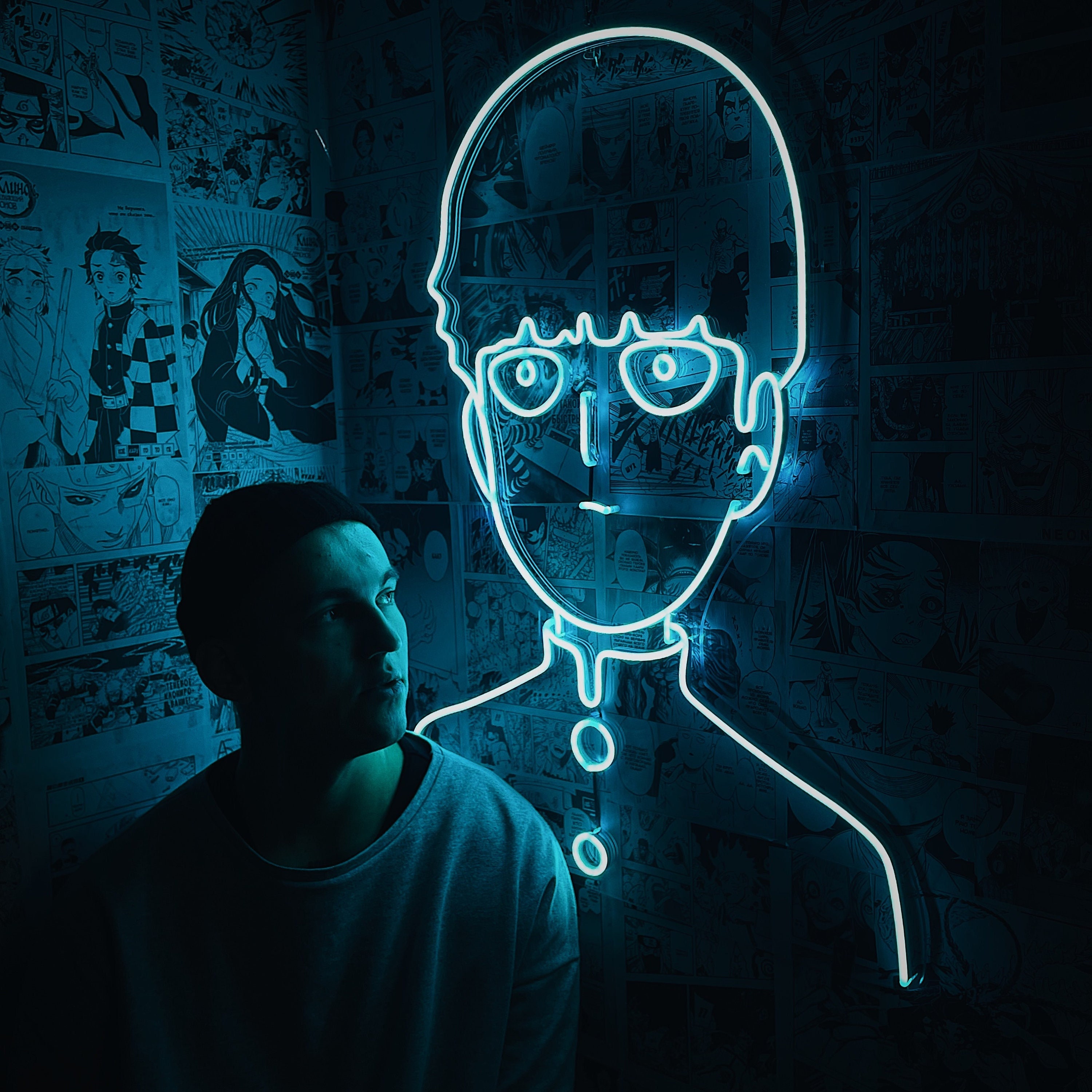 Wall Décor Wall Hangings Anime Character Led Lights Custom Neon Sign ...