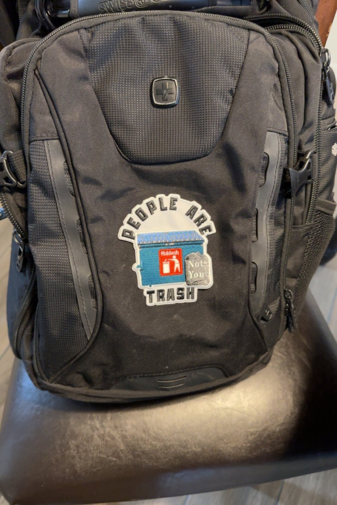 People Are Trash not You Iron on Patch Funny Morale Die Cut Twill ...