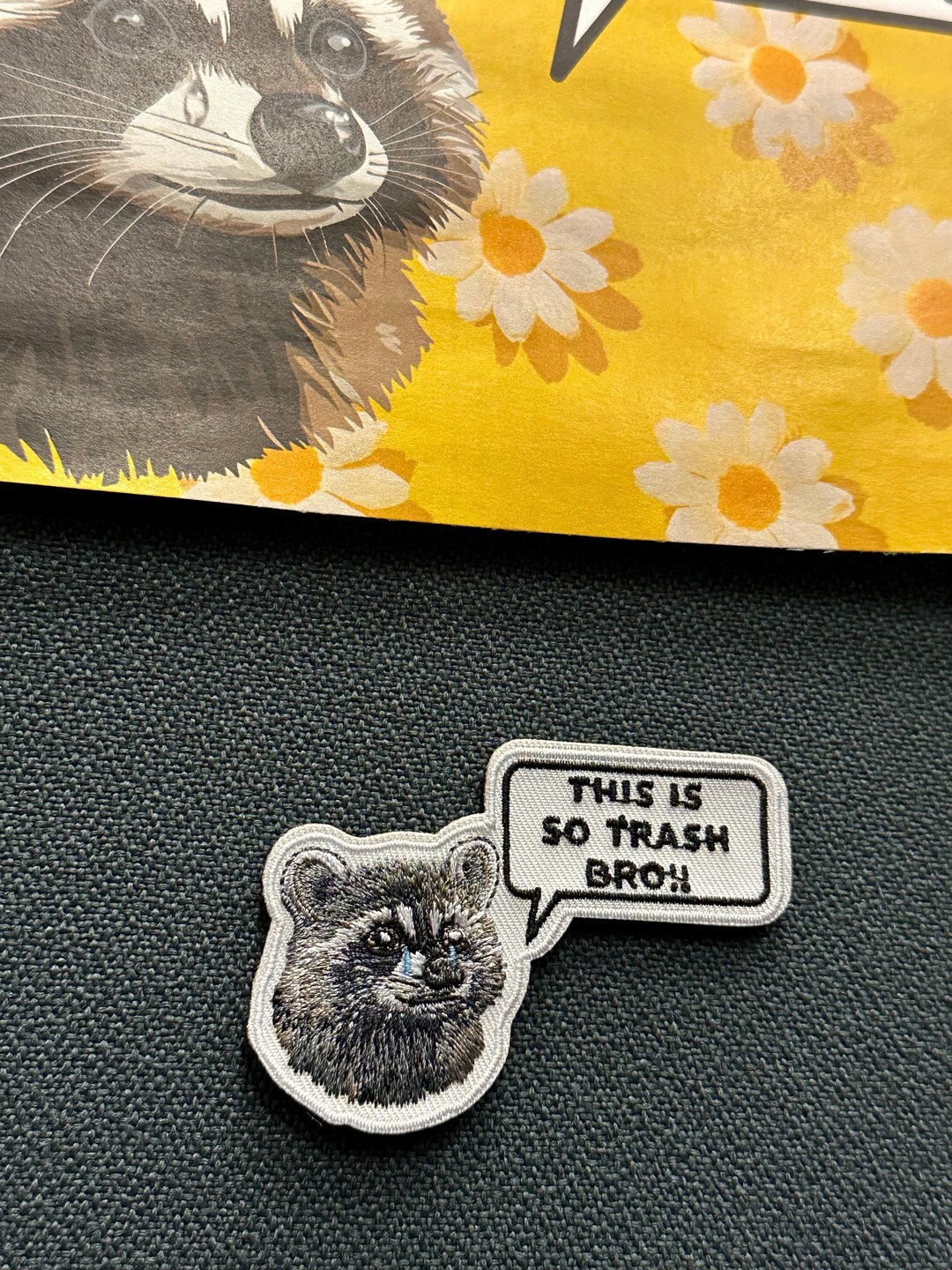 Sad Raccoon Morale Patch – Funny Tactical Velcro Patch - Etsy