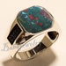 Natural Bloodstone Ring, 925 Sterling Silver Mens Ring, Mens Bloodstone ...