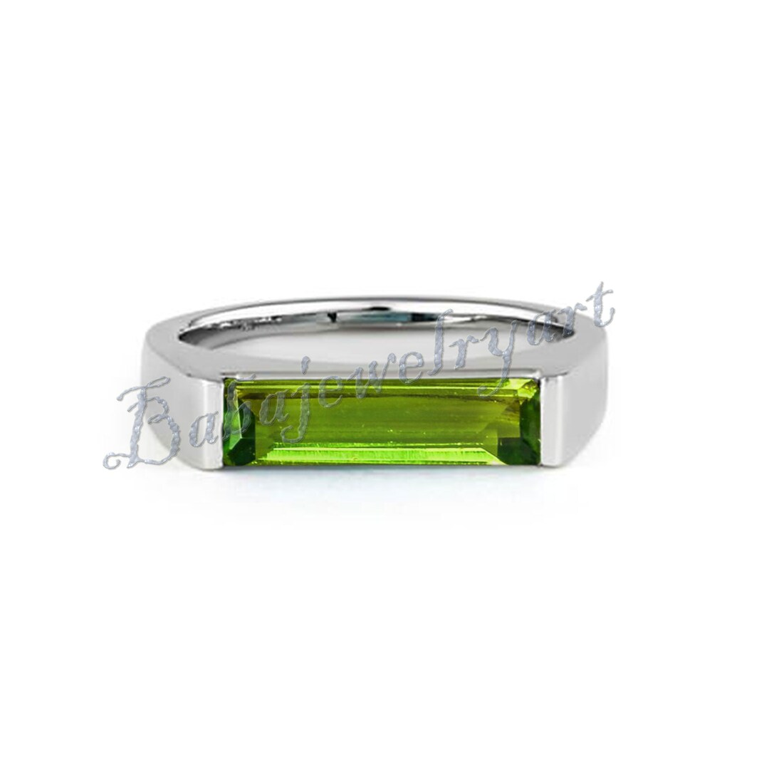 Peridot Ring Peridot Glass Ring Peridot Hydro Ring Peridot - Etsy