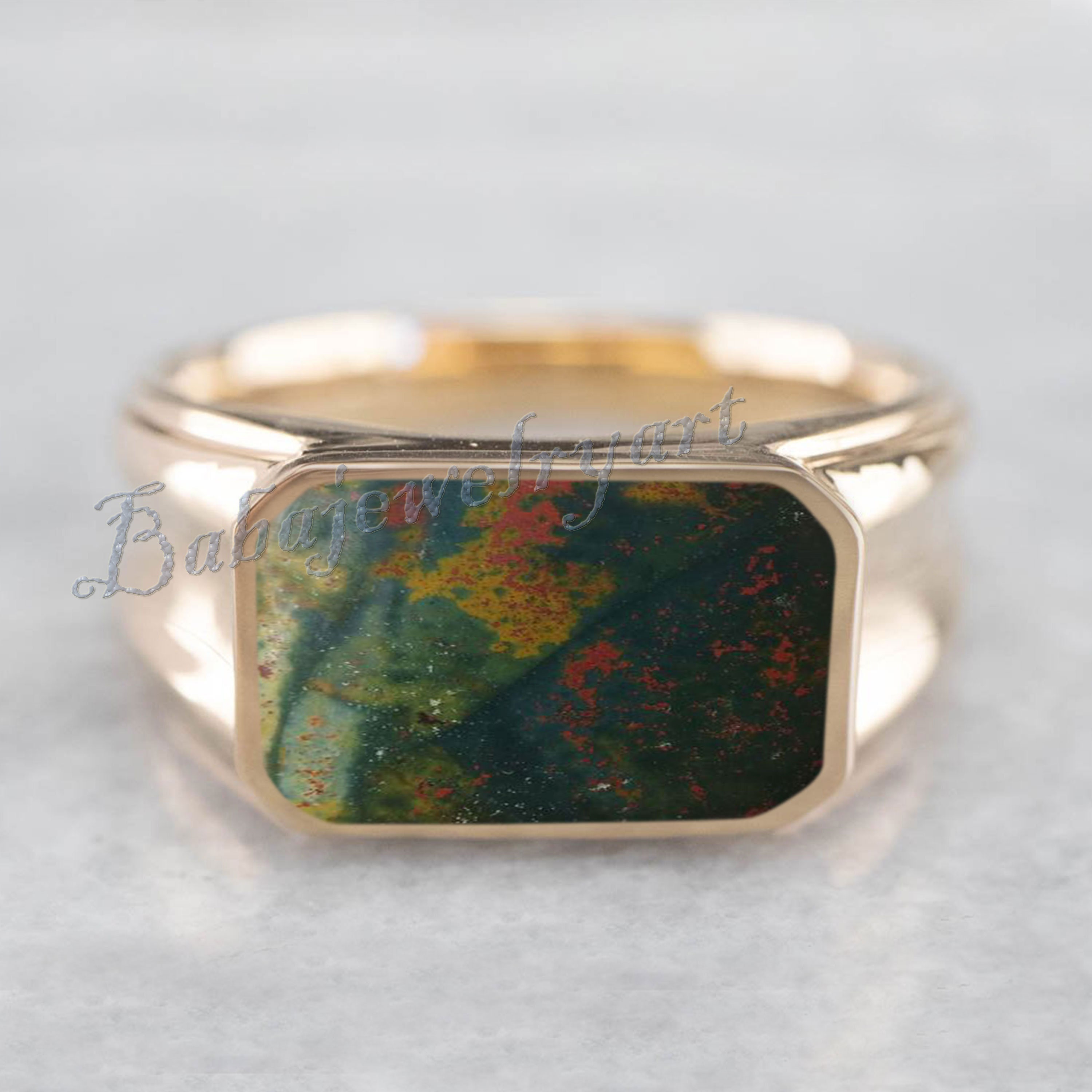 Bloodstone Ring Natural Bloodstone Ring 925 Sterling Silver - Etsy