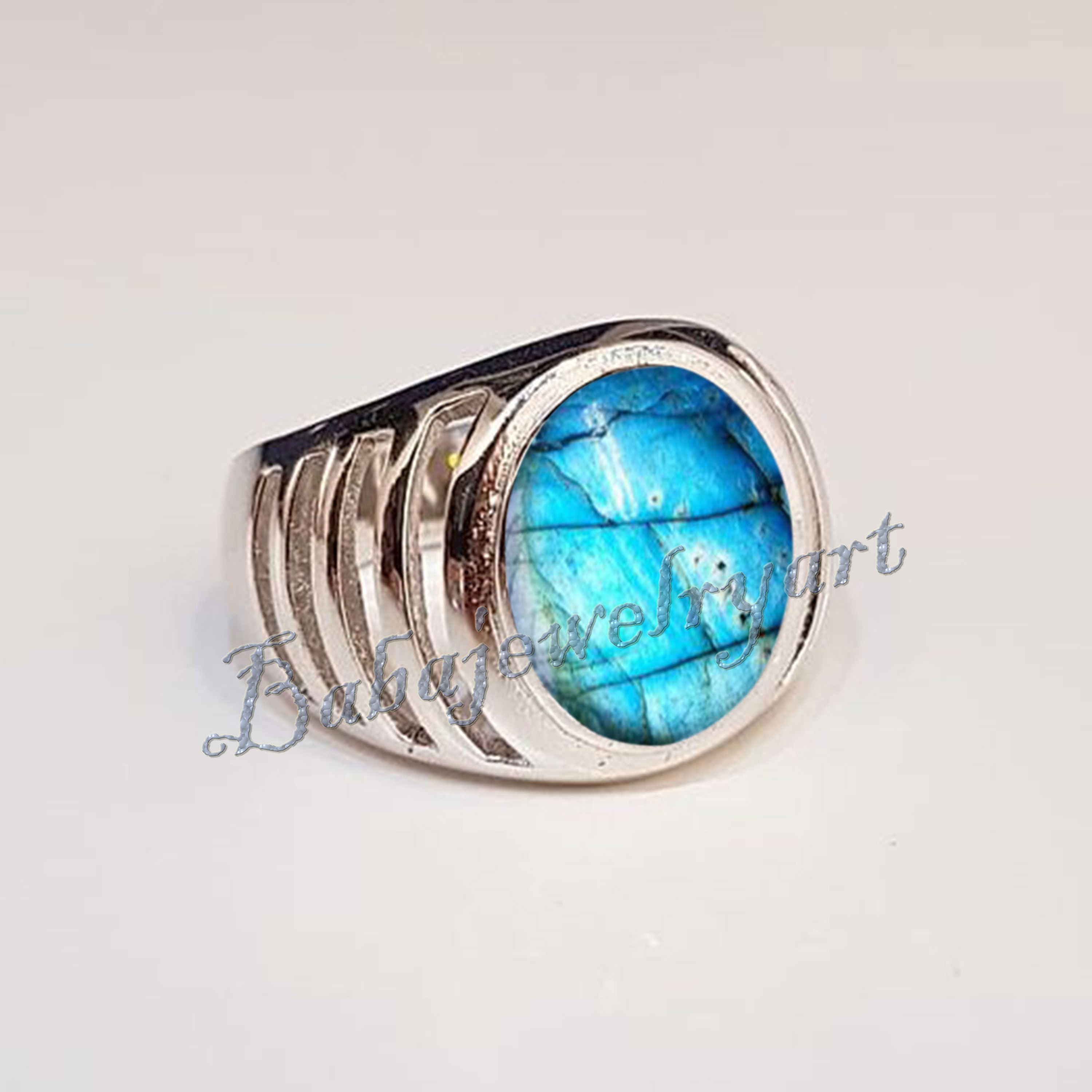 Labradorite Ring 925 Sterling Silver Labradorite Ring Mens | Etsy