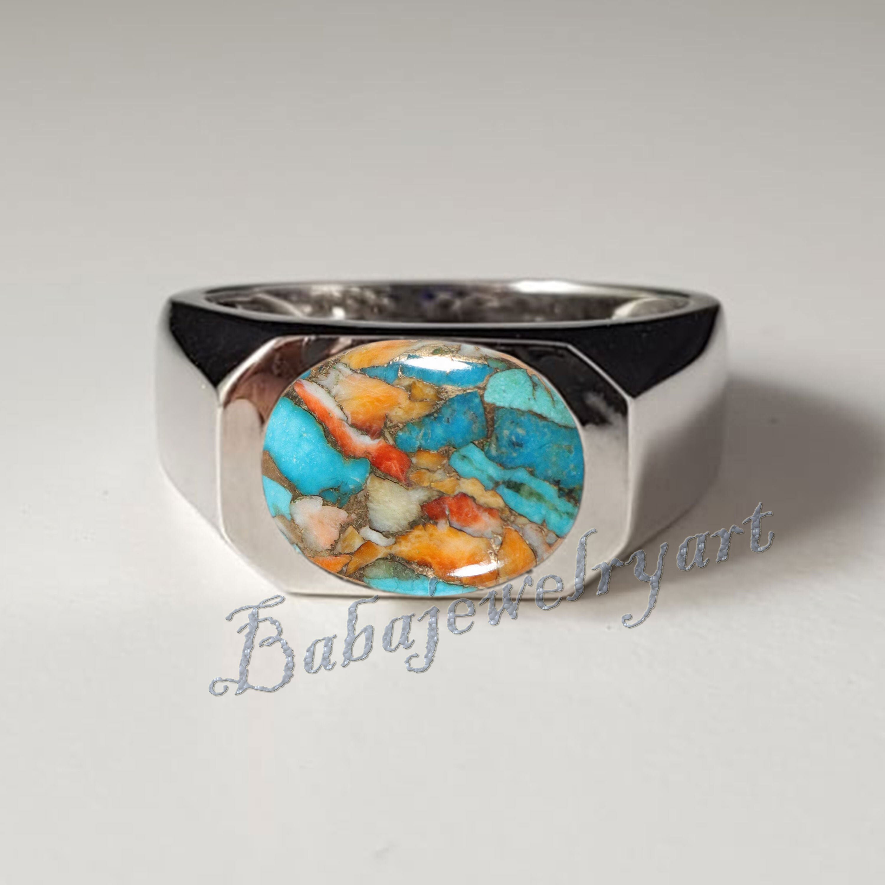 Oyster Kupfer Türkis Ring Türkis Ring Stachel Türkis - Etsy.de