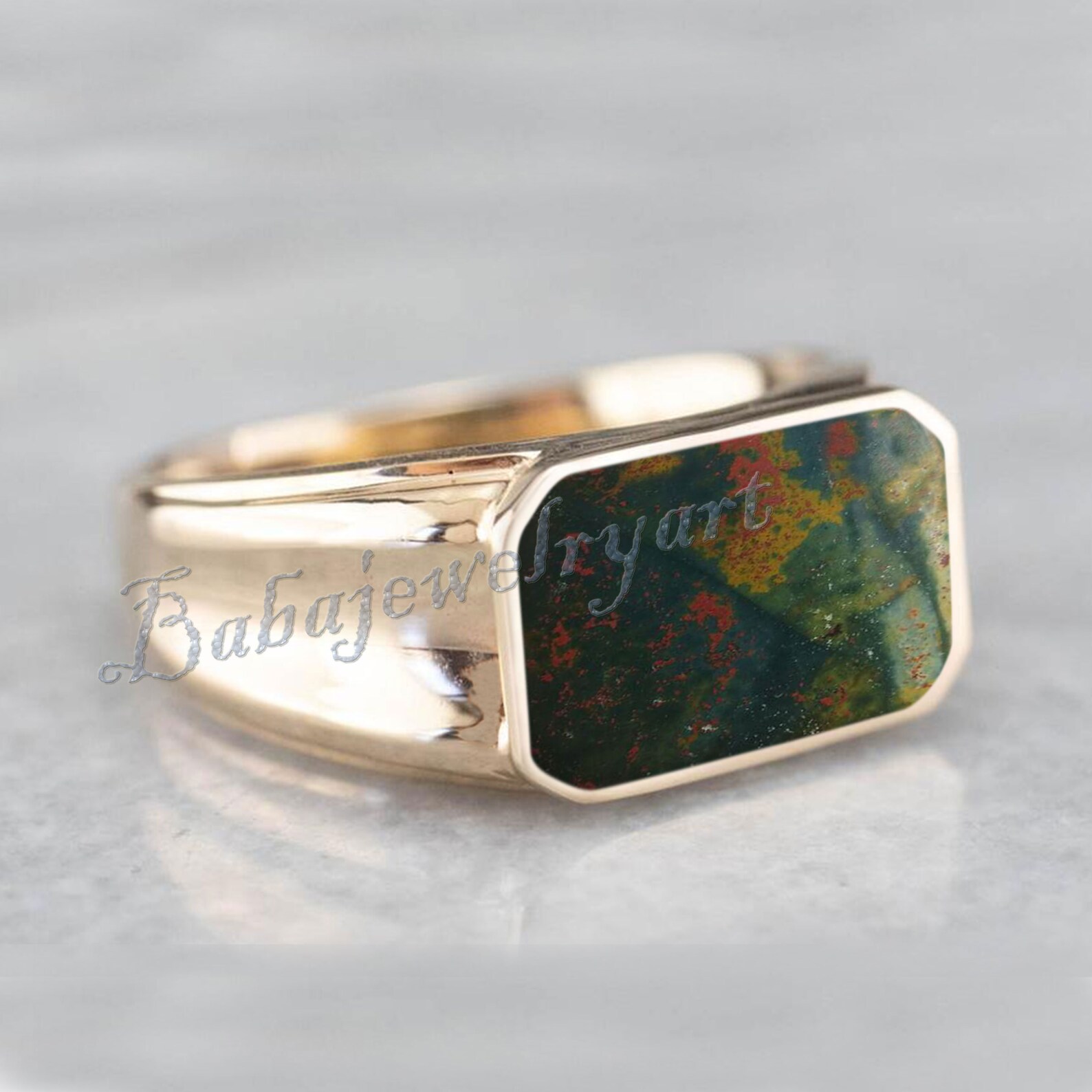 Bloodstone Ring, Natural Bloodstone Ring, 925 Sterling Silver Mens Ring ...
