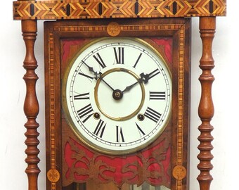 Marquetry Wall Clock - Etsy
