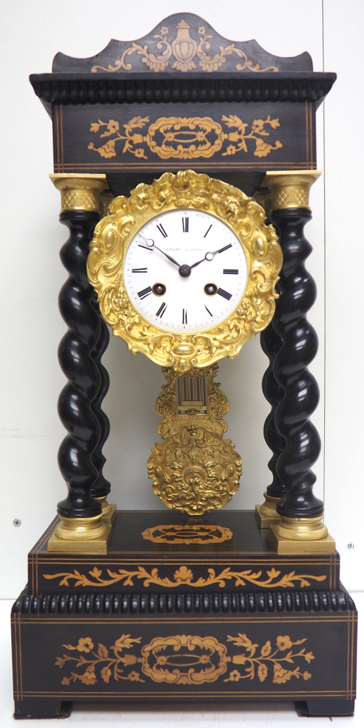 Fine French Empire Marble Portico Clock Pillar Striking 8-day | Etsy