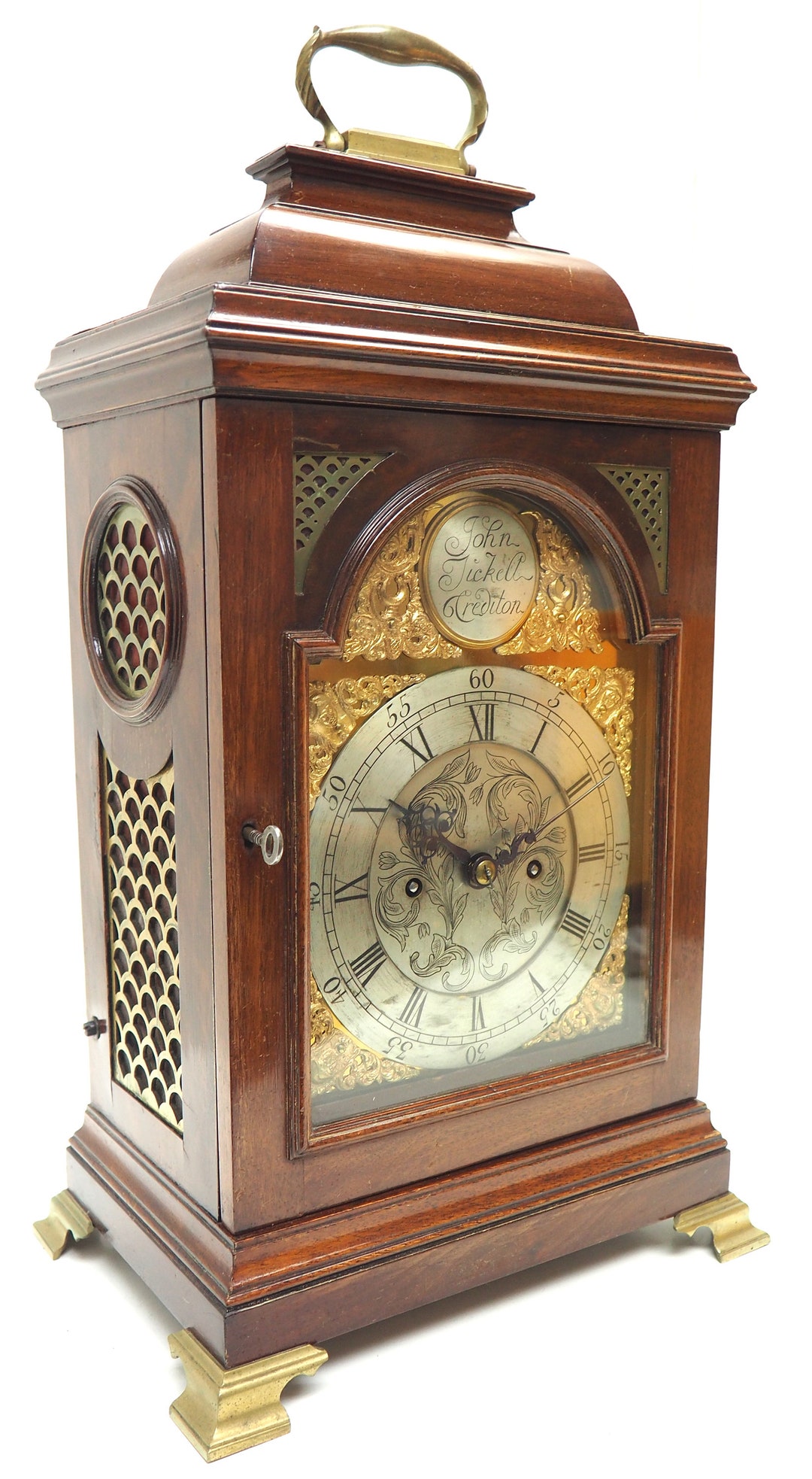 Antique Caddy Top Bracket Clock Double Fusee Mantel Clock by John ...