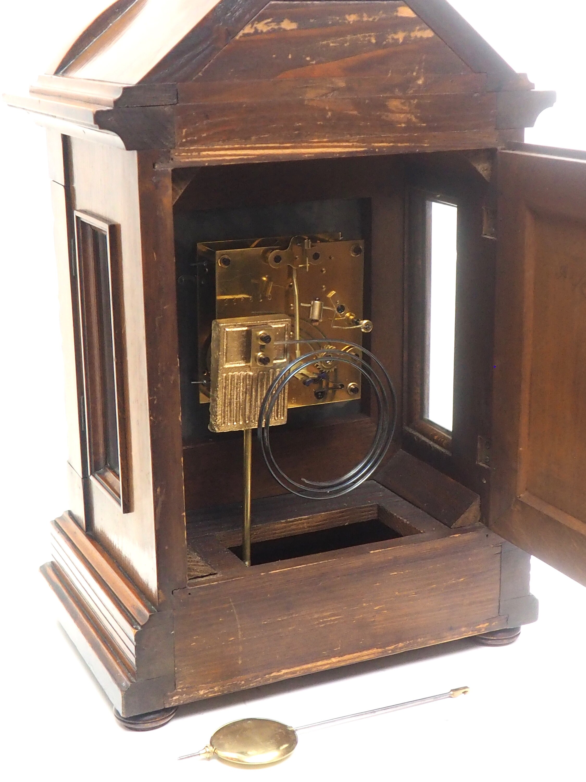 Walnut German Bracket Clock 8-day Striking Mantle Clock | Etsy