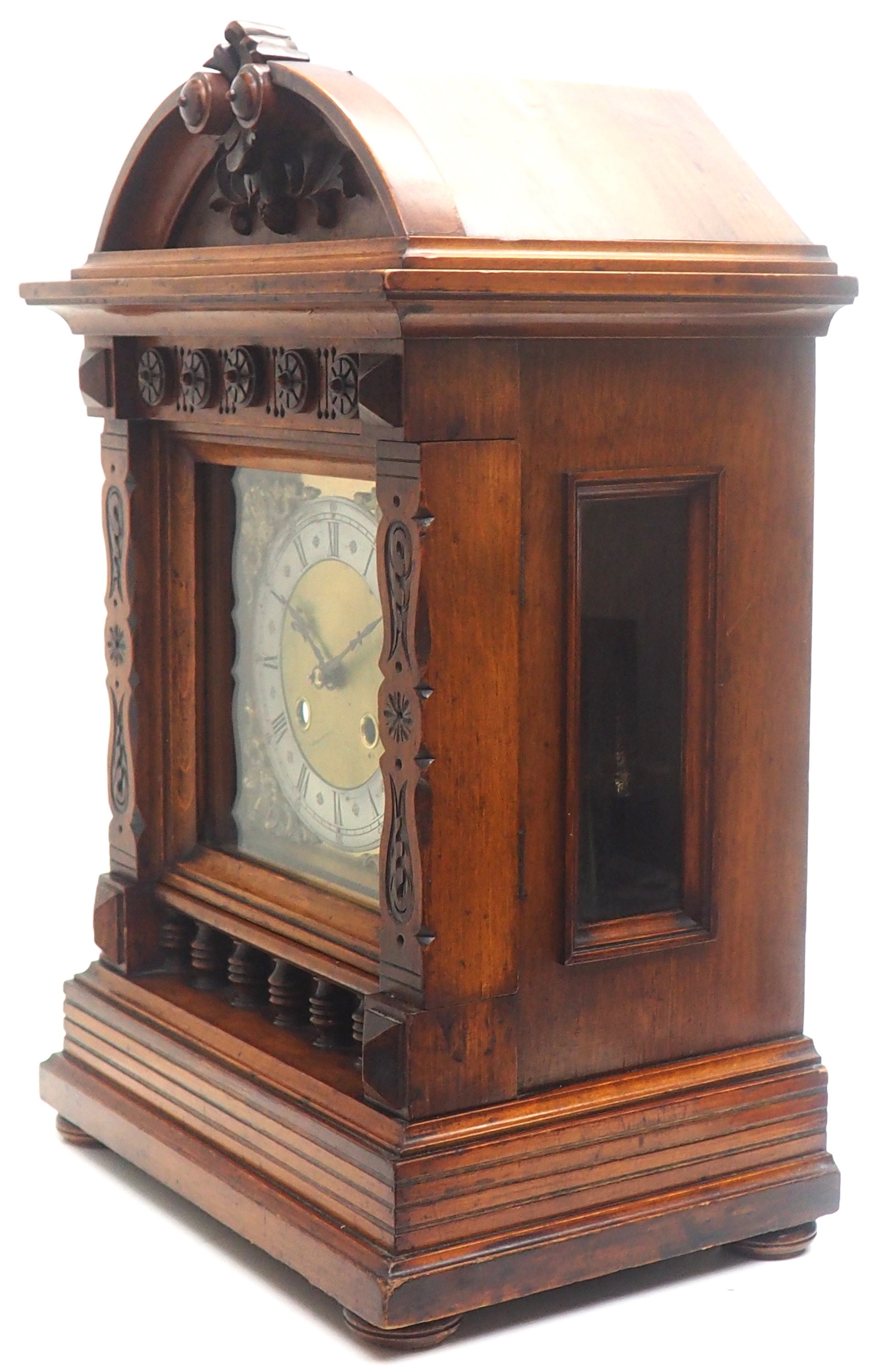 Walnut German Bracket Clock 8-day Striking Mantle Clock | Etsy