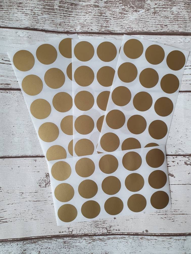 Gold Scratch off Stickers 2.5 Cm Scratch to Reveal Stickers - Etsy UK