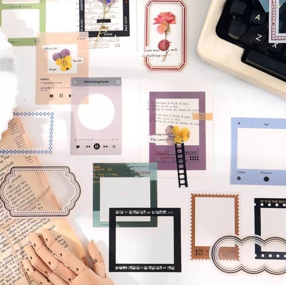 Frame Sticker Set Choose Your Design Stickers for Journal | Etsy UK