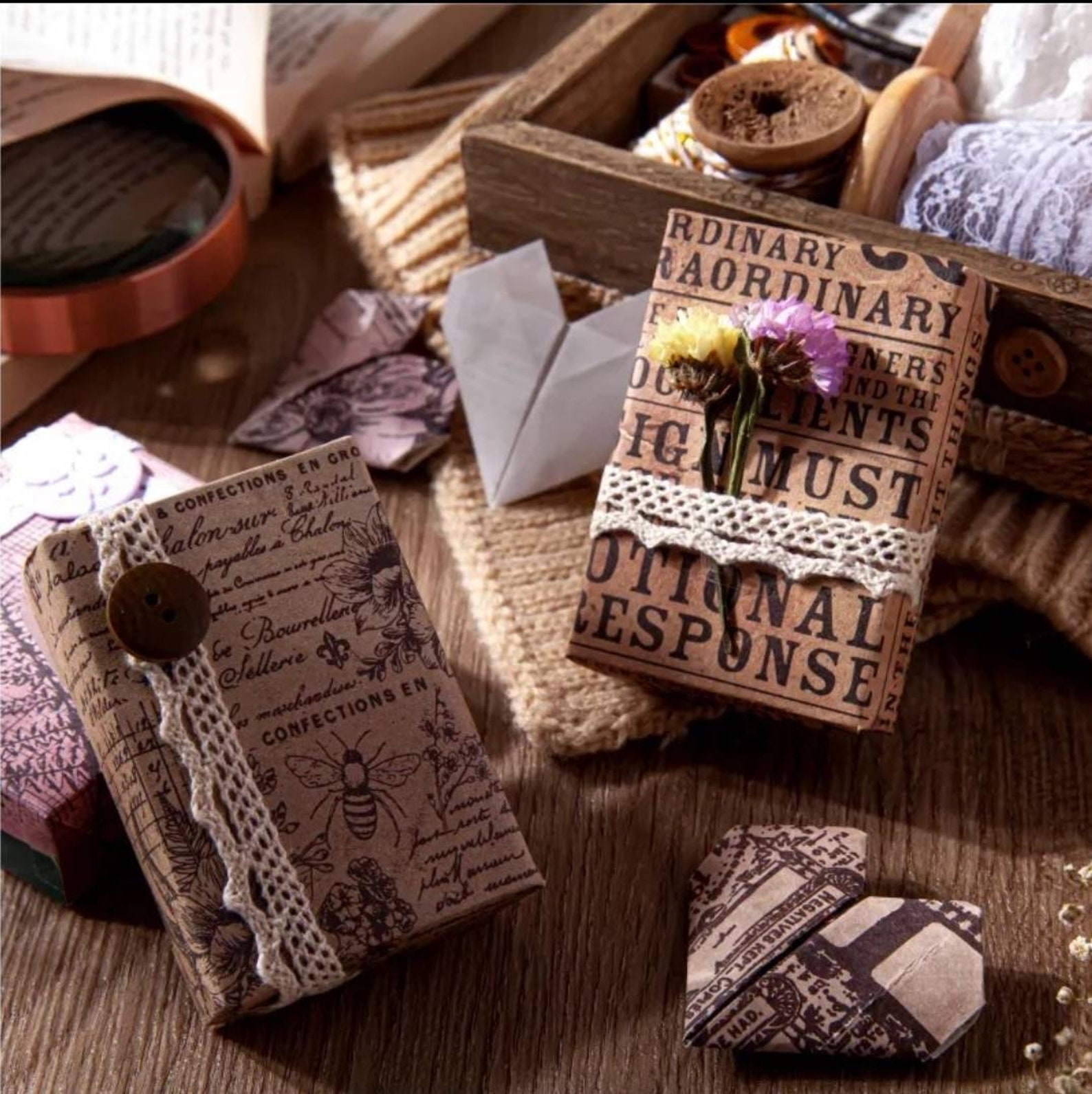 Vintage Themed Paper 30pcs Journal Scrapbook Supplies - Etsy