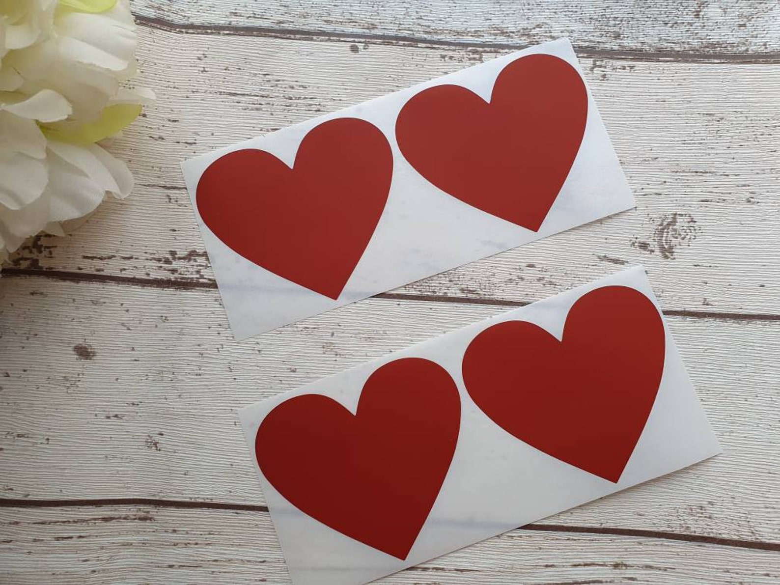 Big Red Heart Scratch off Sticker 80mm X 70mm Scratch to - Etsy